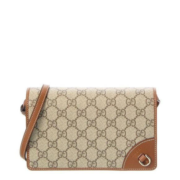 Gucci | Bags | Gucci Gg Emblem Super Mini Gg Supreme Canvas Leather ...